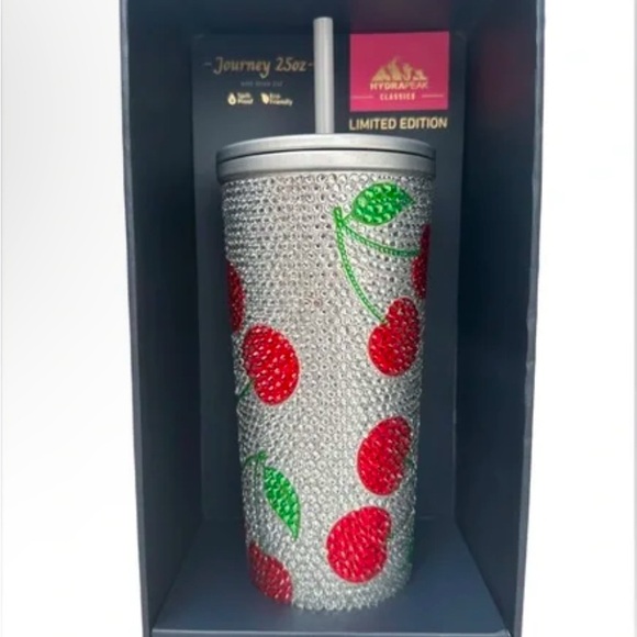 Hydrapeak | Accessories | Hydrapeak Cherry Rhinestone Tumbler | Poshmark